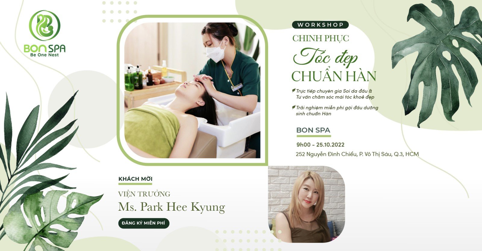 WORKSHOP CHĂM SÓC TÓC ĐẸP CHUẨN HÀN TẠI BON SPA - HẢI HƯNG BUILDING